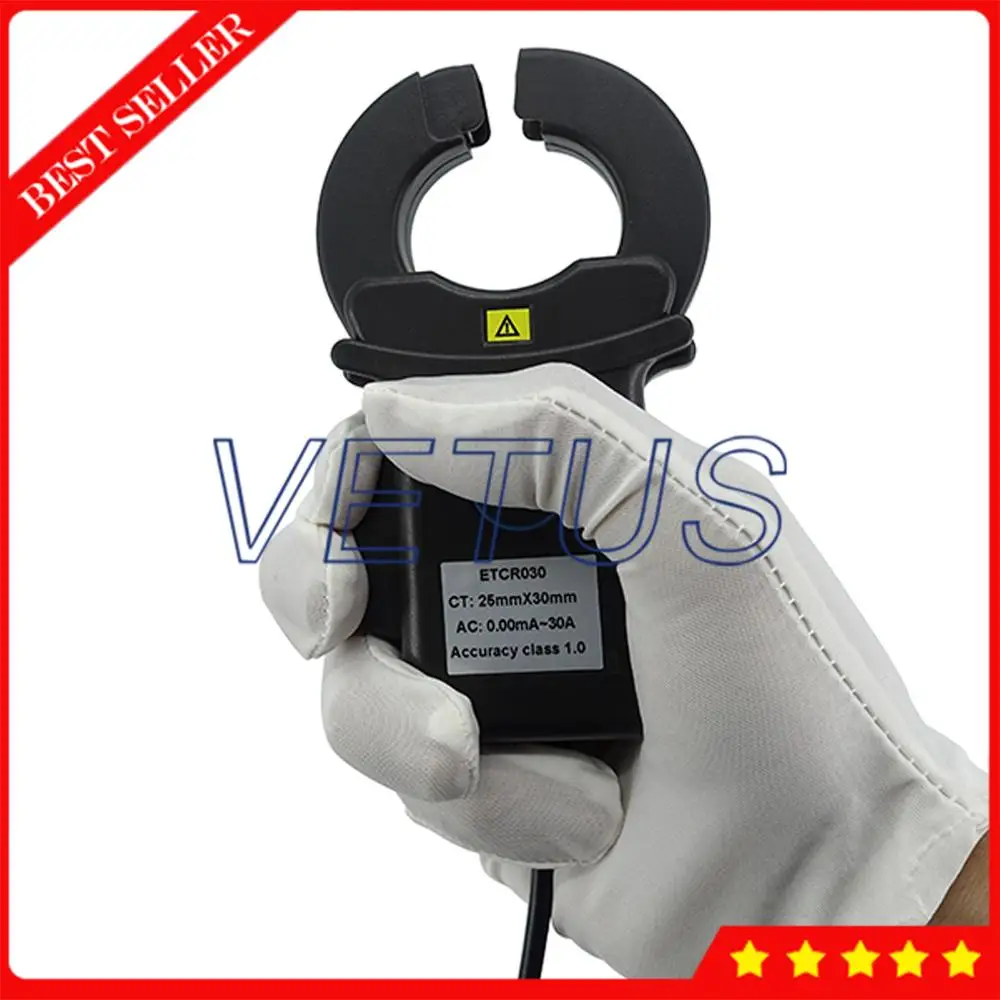 ETCR030 0.00mA 30A High Accuracy Clamp AC Leakage Current Sensor with ...