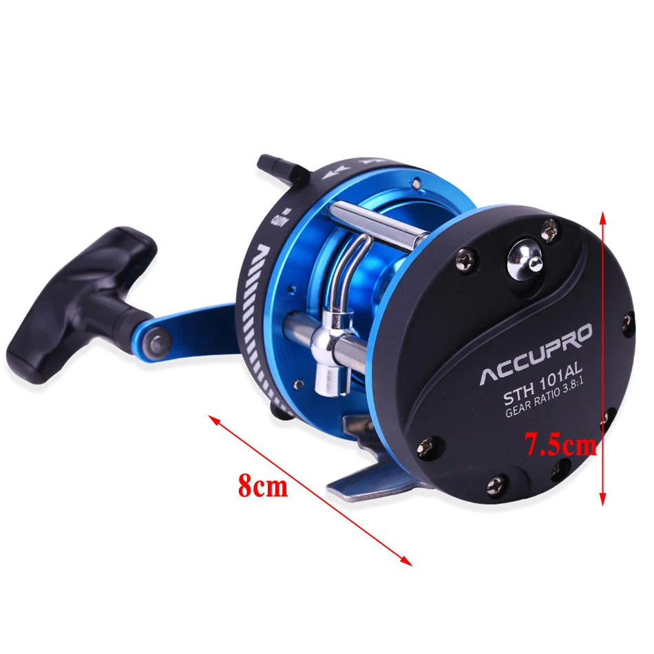 Sougayilang Blue Metal Jigging Fishing Reel Rock Drum Casting Reel ...