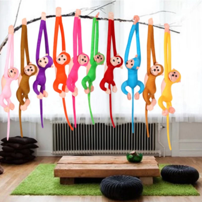 60cm Long Arm Tail Monkey Doll Soft Plush Toy Baby Stroller Bedding ...