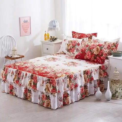 Rufflers, Корейская кровать, юбка, матрас, покрывало для кровати, набор ...