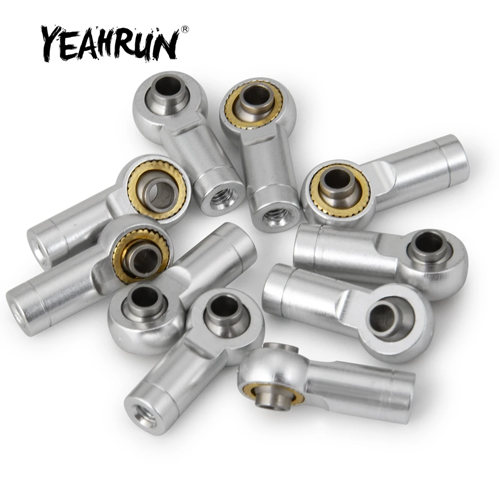 YEAHRUN 10pcs/set Aluminum M3 Link Rod End Ball Joint CCW for 1/10 RC ...