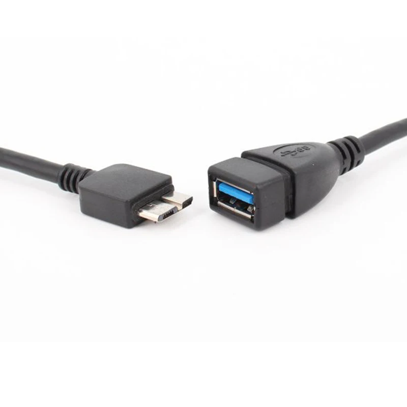 20CM USB 3.0 Micro-B Male to USB 3.0 A Female Host Adapter cable ...
