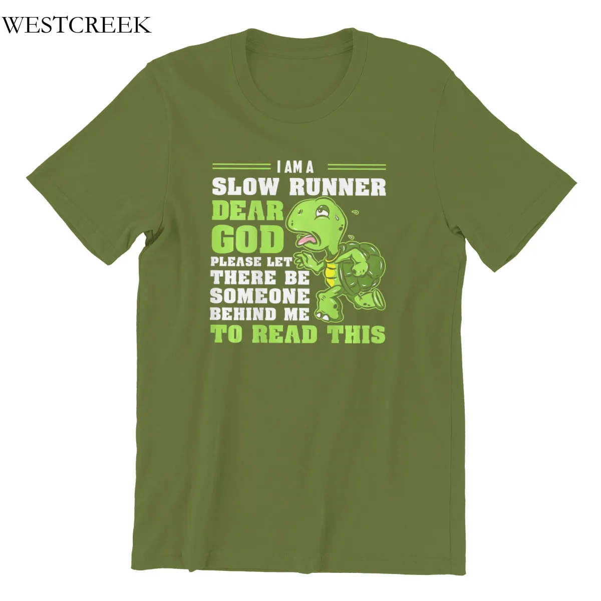 I'm A Slow Runner Turtle Funny 마라톤 러닝 티셔츠 패션 카와이 반팔 4XL 5XL 6XL 라운드 칼라 ...