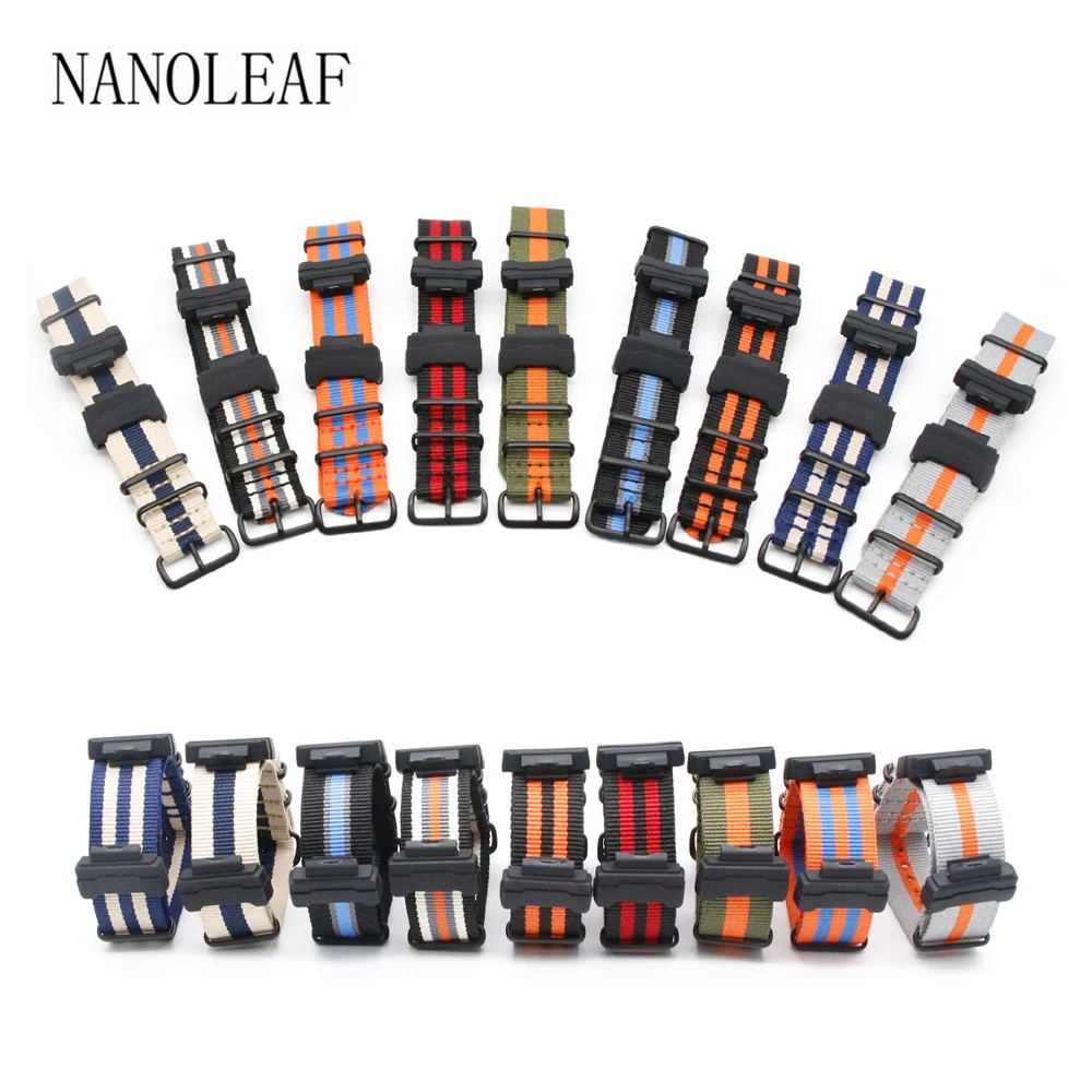 Heavy Duty Nylon Watch Band + Adapter 22mm Replacement For Casio G ...