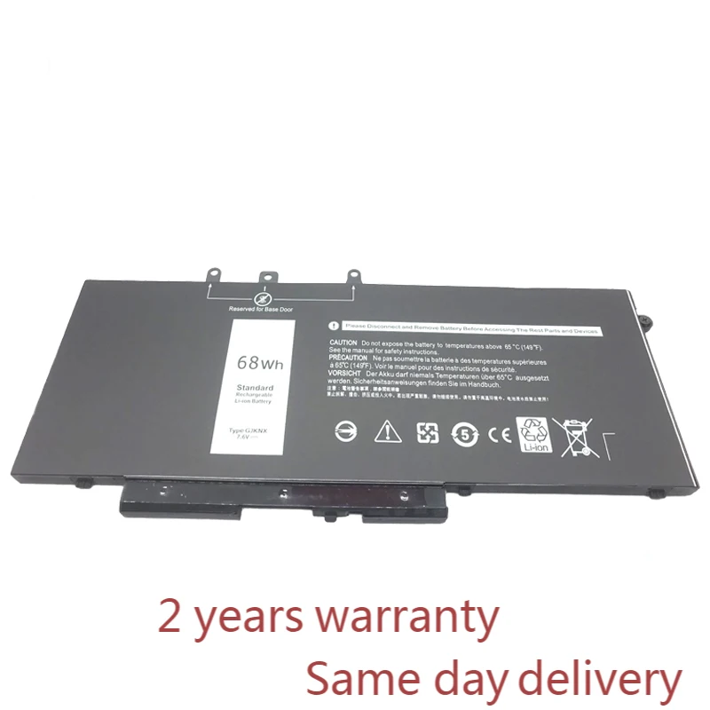 GJKNX Laptop Battery For Dell Latitude E5480 5580 5490 5590 Precision ...