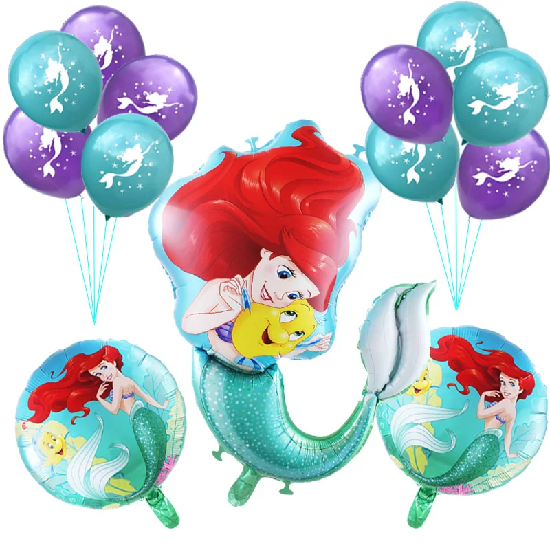Foil Party Decorations | Large Ariel Balloon | Princess Balloons | Foil ...