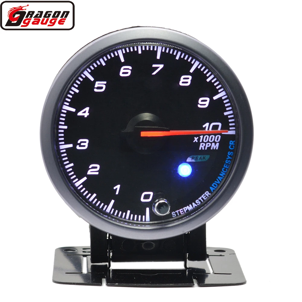 Dragon 60mm Auto Car Racing Refit Rev Counter Tachometer Gasoline ...