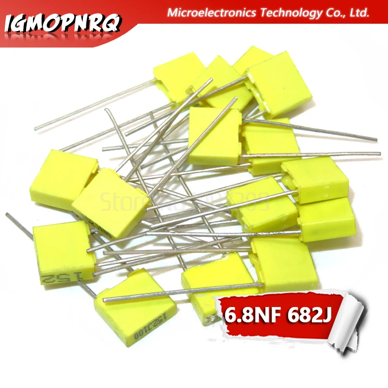 20PCS-Correction-capacitor-6-8NF-682J-100V-5mm-Polypropylene-Safety ...