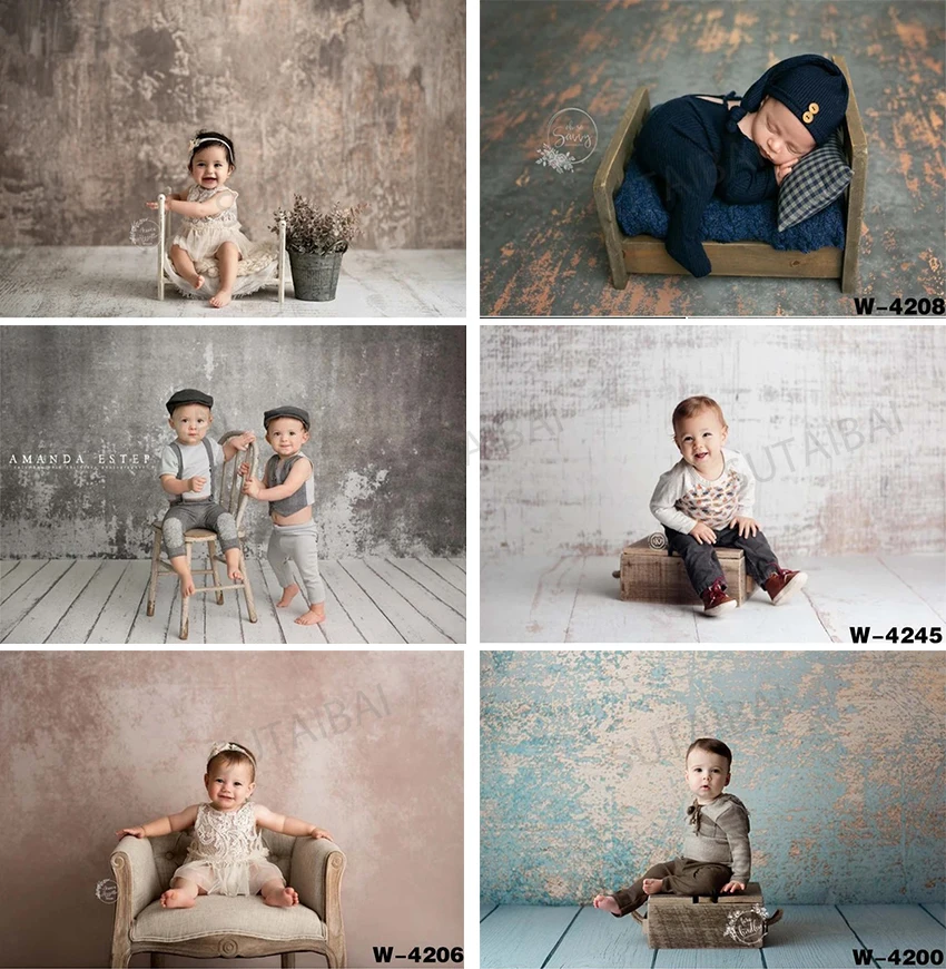 Retro Brick Wall Photography Backdrops Grunge Cement Peeling Brick ...