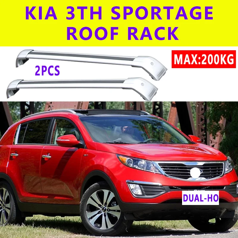 DUAL-HO-2Pcs-Roof-bars-For-KIA-SPORTAGE-SL-3TH-2010-2016-Aluminum-Alloy ...