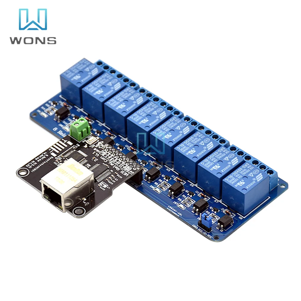 8/16 Channel Relay Module Ethernet Control Module Lan Wan Network Server Rj45 Port Ethernet ...