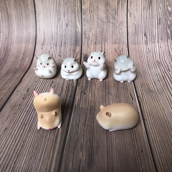 small pvc figure model toy hamster 6pcs/set|Action Figures| - AliExpress