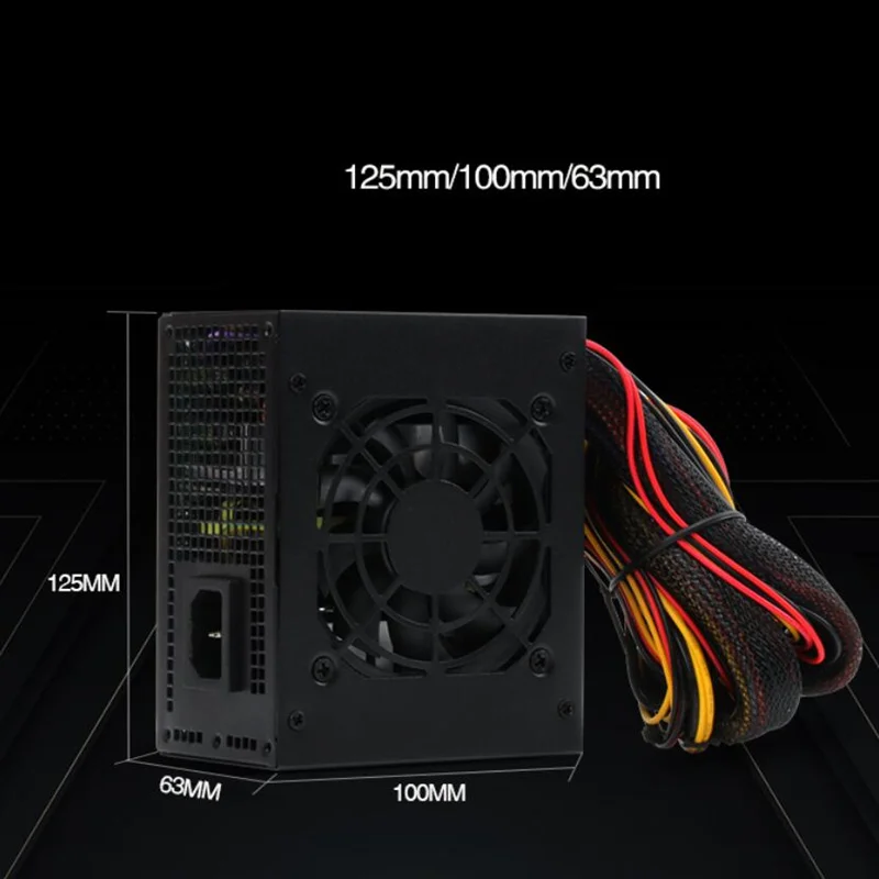 PSU For SpeedCruiser Non-Modular SFX Rated 600W Switching Power Supply ...