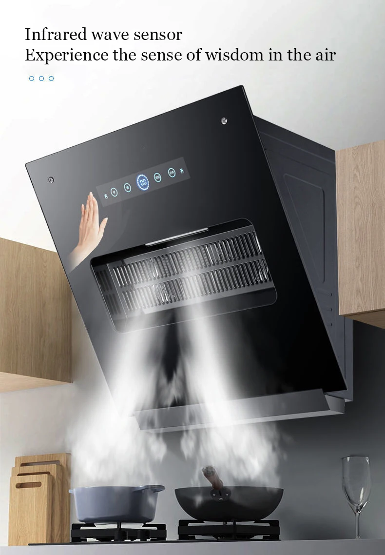 M600 mm Kitchen Suction Range Hood Smart Household Small stove Filters ...