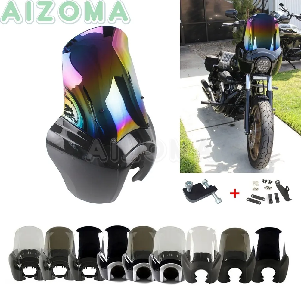 Motorcycle-Headlight-Fairing-w-Iridium-Windshield-Windscreen-Kit-For ...