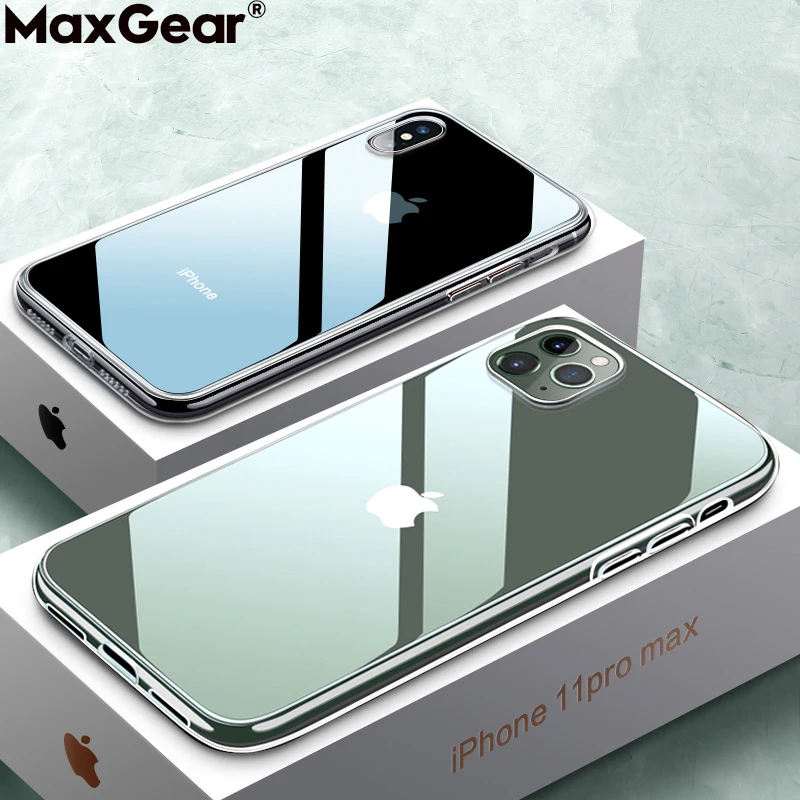 Capa transparente ultrafina para iPhone, 13, 11, 12 Pro Max, XS, X, XR ...