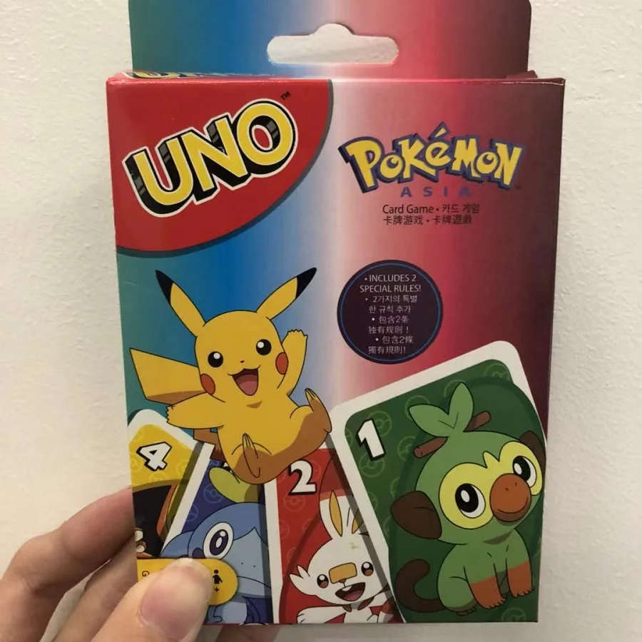 UNO Games-Jeu de cartes Pokémon Sword & Shield, divertissement familial ...