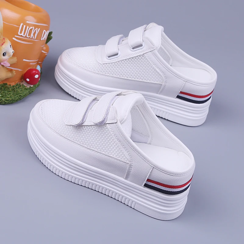 House Slippers Platform Shoes Woman 2022 Luxury Slides Cover Toe ...