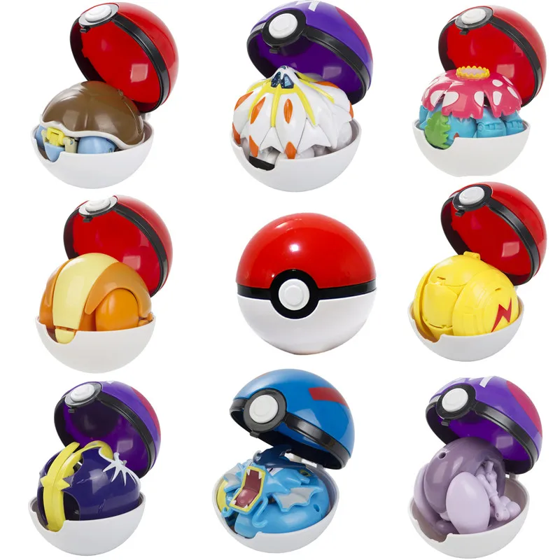 Pokemon-Ball-Variant-Toy-Model-Pikachu-Jenny-Turtle-Pocket-Monsters ...