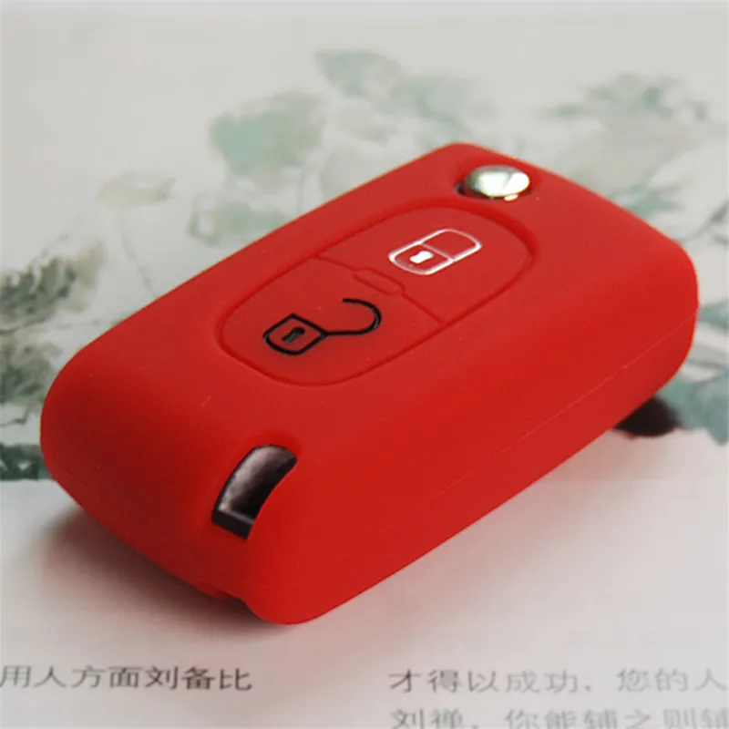 Bleu-gris Coque de Protection de Clé de Voiture à 2 Boutons et en ...