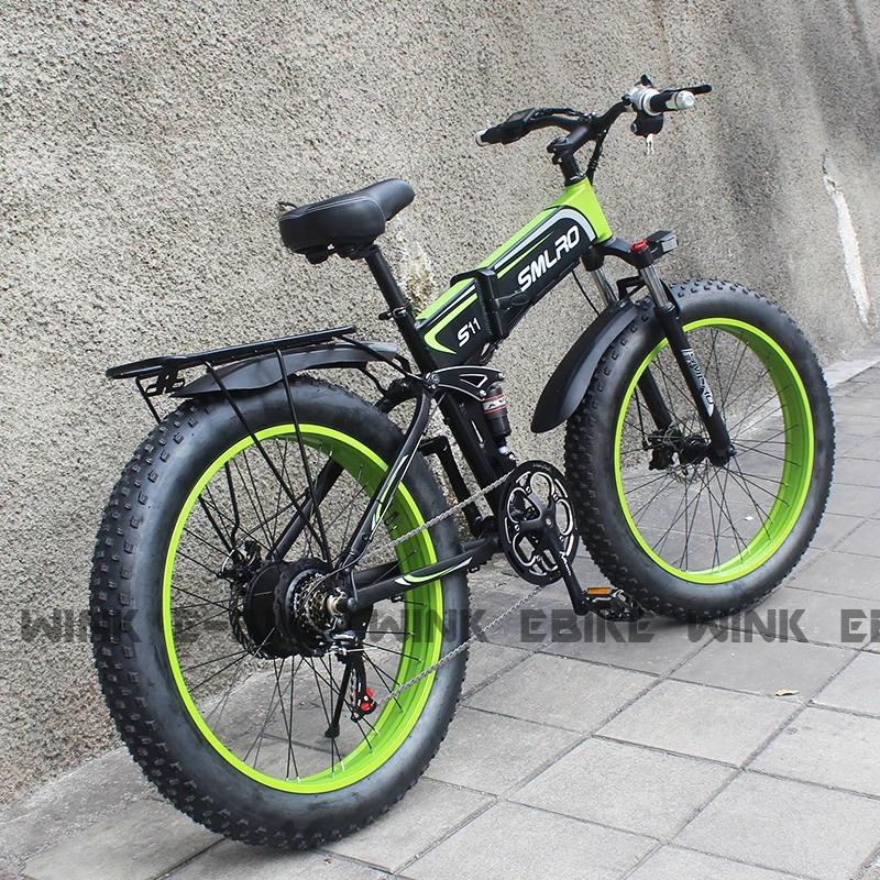 Electric Bicycle 1000w 48v 14ah Battery Snow Mountain Foldable Electric ...