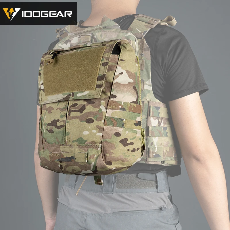 IDOGEAR Tactical Zip on Panel Pouch Military Backpack Plate Carrier Bag ...