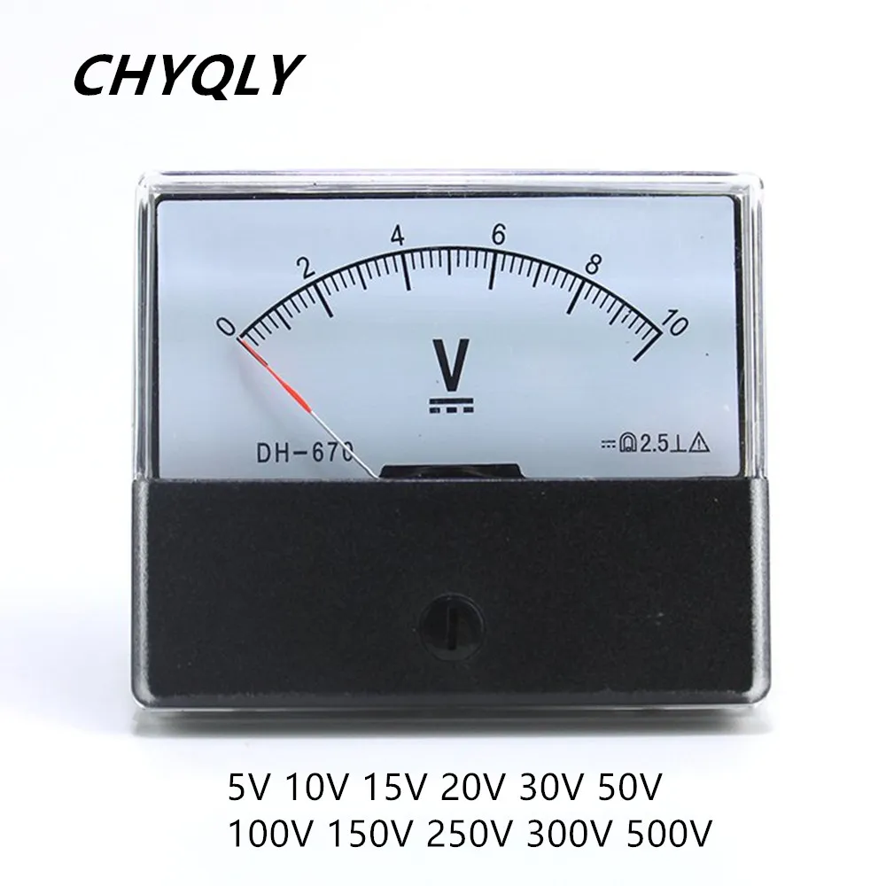 DC 10V Analog Volt Voltage Voltmeter Panel Meter DC 0 10V DH 670|meter ...
