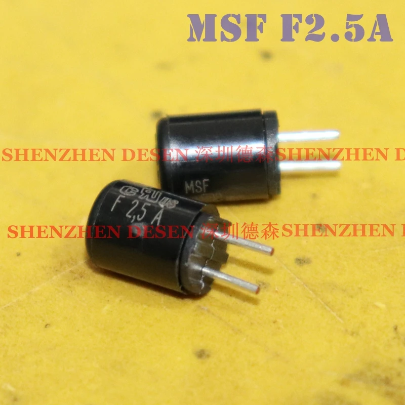 초소형 퓨즈 MSF F2.5A 125V MSF 퓨즈 6.4mm Quick Acting F, 125VAC, 125VDC 재설정 ...