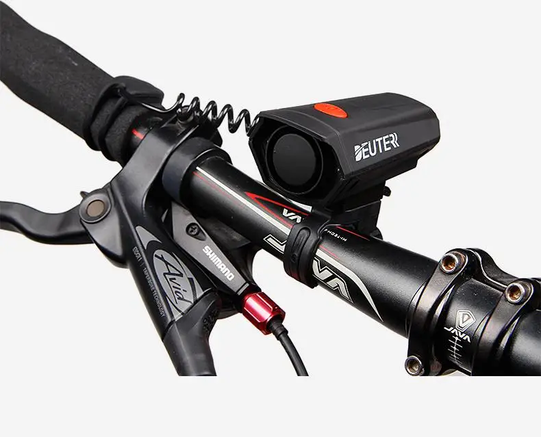 5 Modes LED Light Bicycle Bell 100 db Loud Timbre Electronic Cycle ...