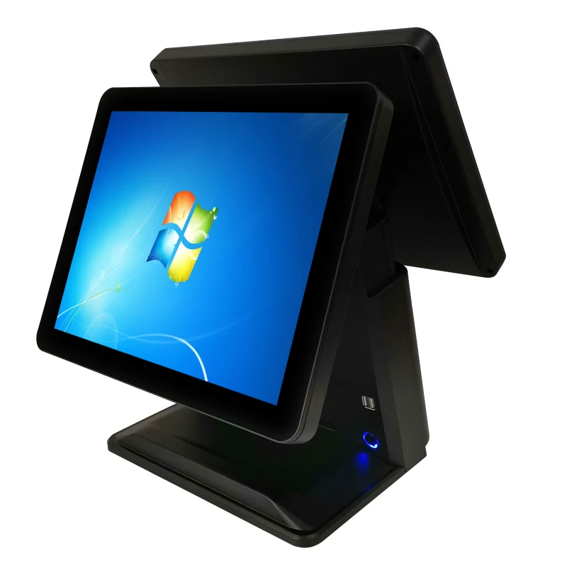 Dual-15-LCD-Monitor-POS-System-One-Touch-Screen-Cash-Register-for ...