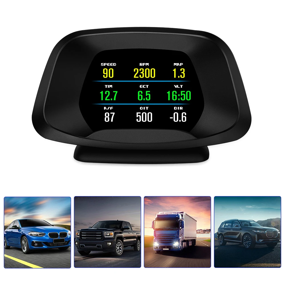 Car Hud Brake Test Scanner Head Up Display Digital Car Speedometer ...