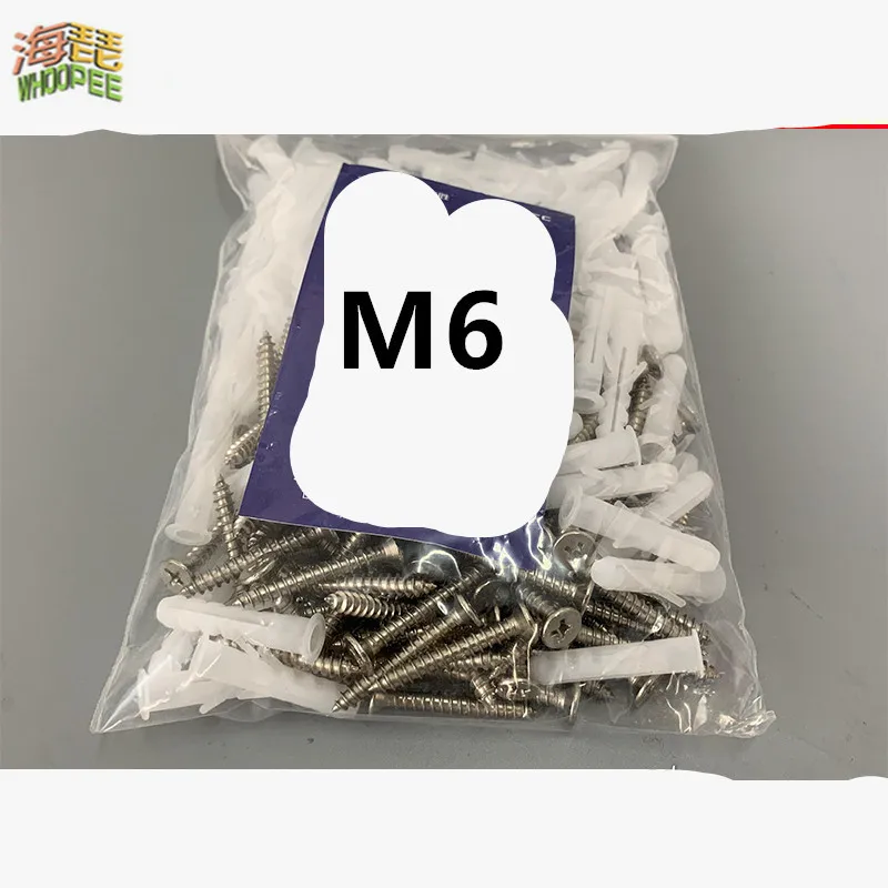 5-10pcs M5 M6 M7 M8 M10 M12 Ribbed Plastic Anchor Wall Plastic ...