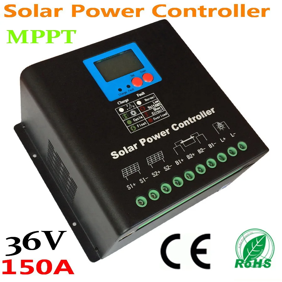 150a 180a Mppt Solar Controller Pv Panel Battery Charge Controller ...
