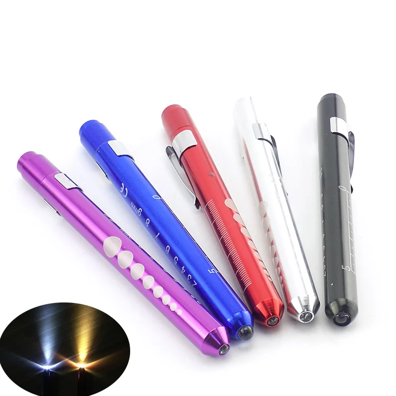 Mini bolsillo Penlight trabajo luz antorcha Doctor enfermera linterna ...
