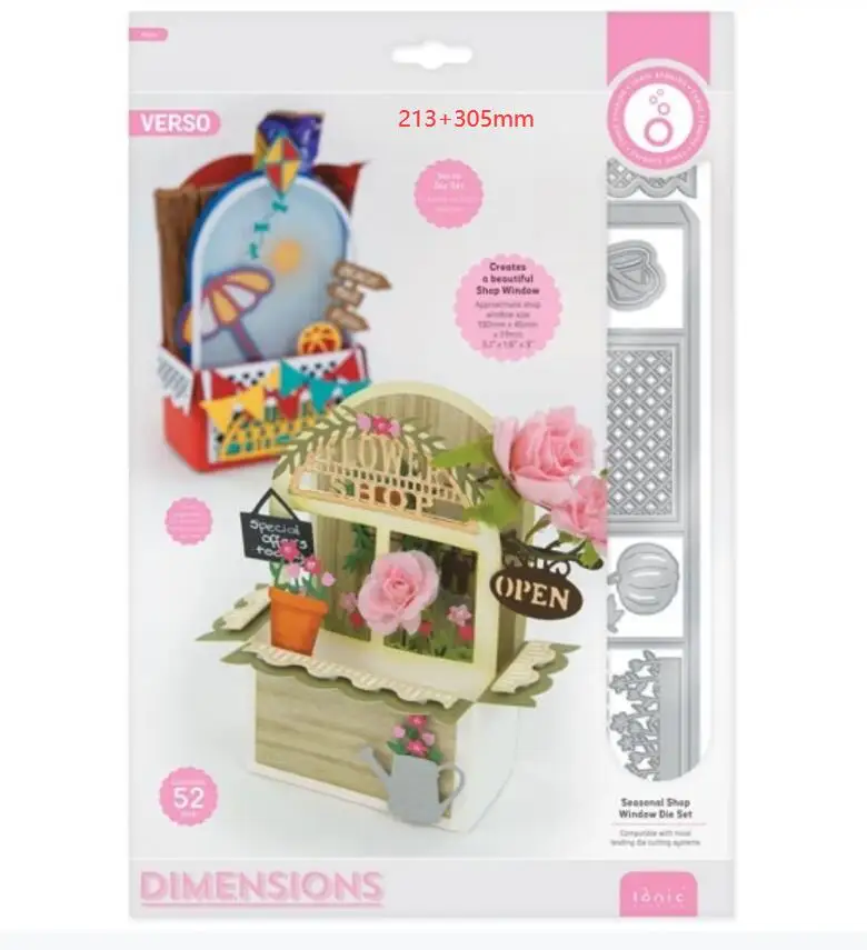 New Metal cutting dies flower shop box cut die mold card Scrapbook ...