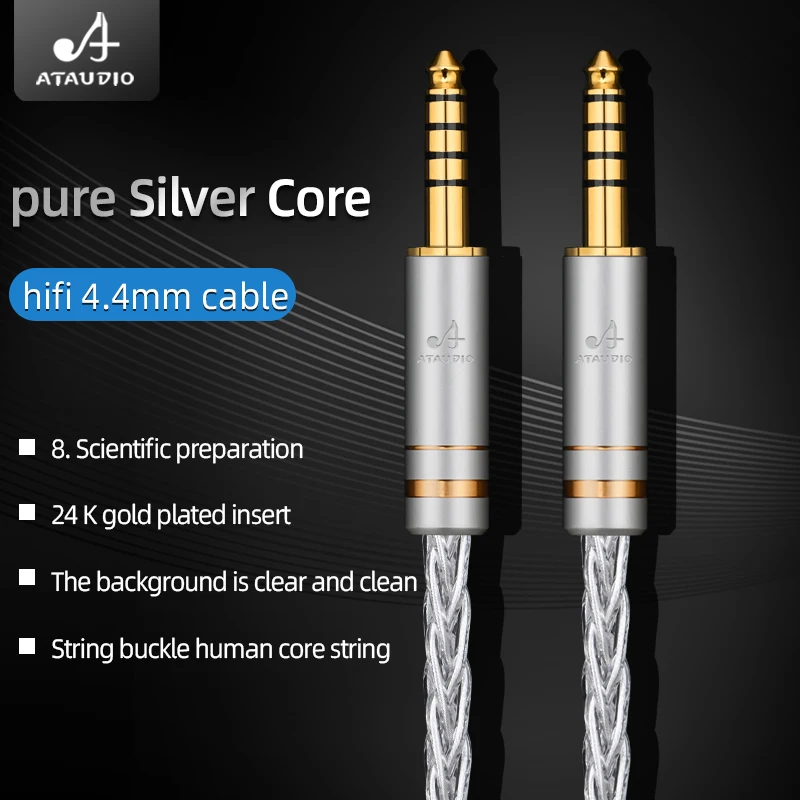 Pure-silver-HIFI-4-4mm-Balance-to-4-4-Balanced-Audio-Adapter-Cable-4-4 ...