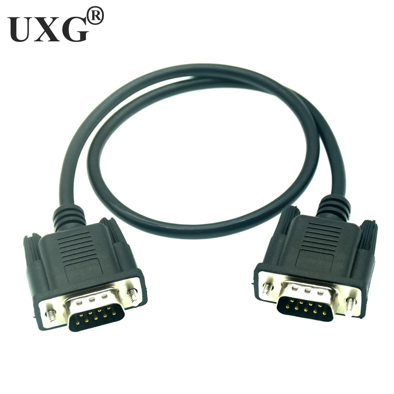 DB9 Male to male SERIAL DB9 RS232 9 PIN Data Cable SERIAL Cable PC ...