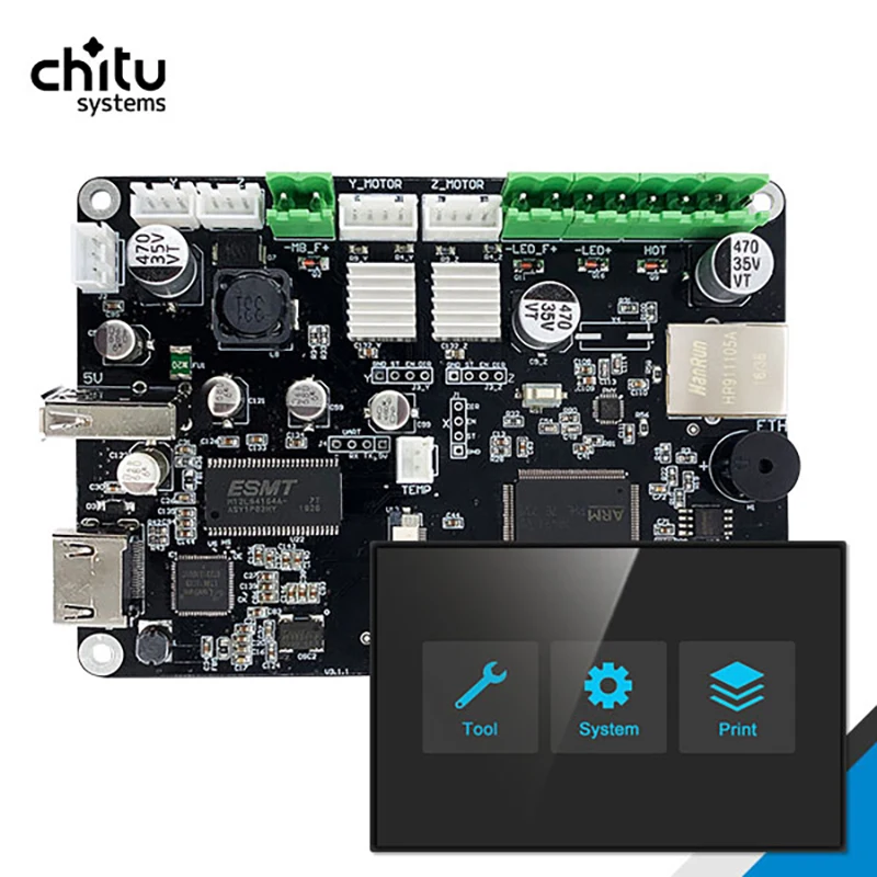 Controller Board ChiTu L HDMI H1 32 Bit Mainboard for 4k LCD resin 3D ...