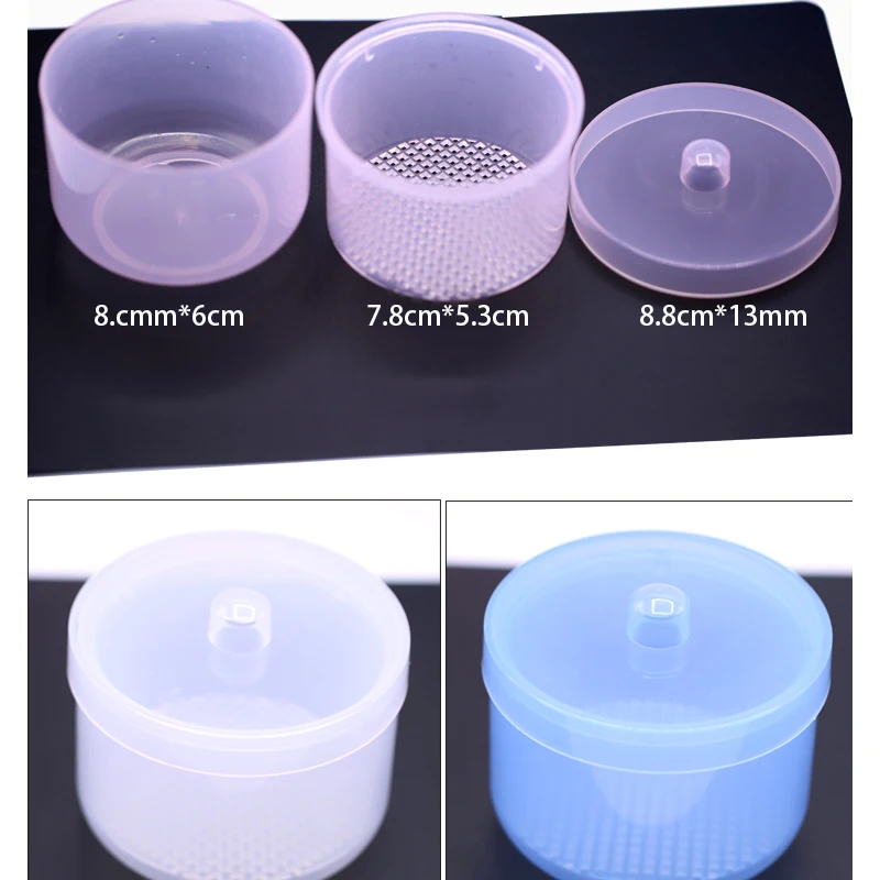 1box Nail Drill Polishing Head Manicure Grinding Round Cleaning Box ...