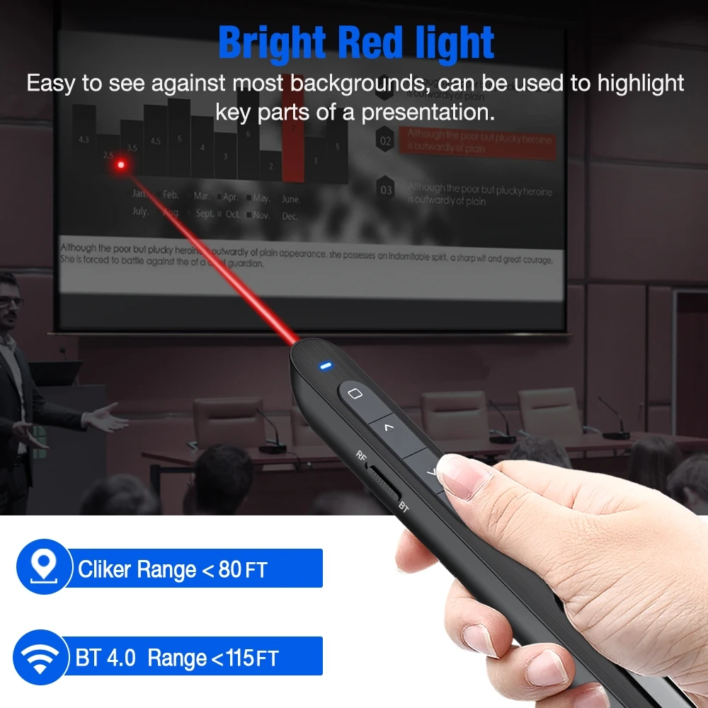 Shop Generic DinoFire Wireless Bluetooth Presenter For Powerpoint ...