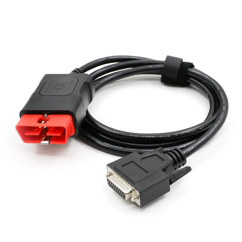 OBD cables with LED light Write /Red /Black obd2 cable for delphis vd ...