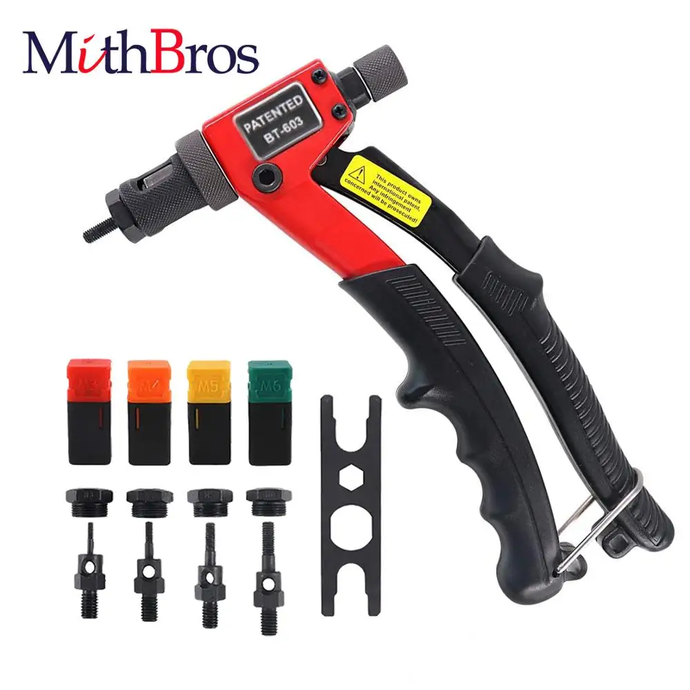Bt-603 Rivet Gun Kit Hand Rivet Nut Setter Kit Rivnut Setting Tools Nut ...