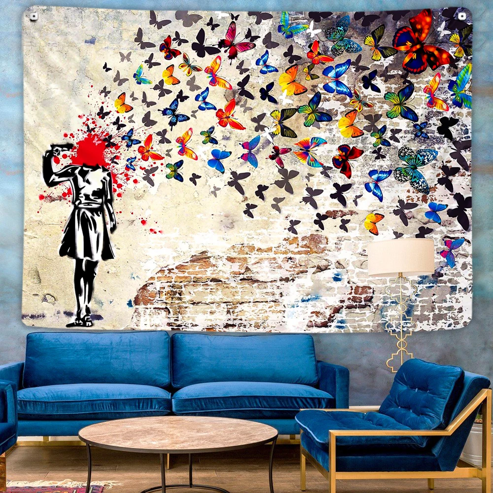 Banksy Graffiti Wallpaper Zebra