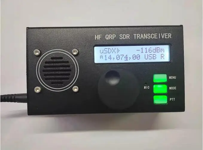 Carhar 10W Max USDX 8 Band SDR Alle Modi USB AM LSB FM HF SSB QRP Transceiver QCX-SSB mit Akku ...
