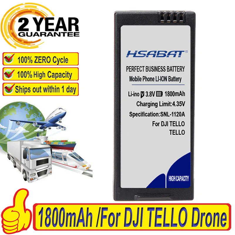Top-Brand-100-New-1800mAh-Battery-for-DJI-Tello-Drone-Flight-Battery ...