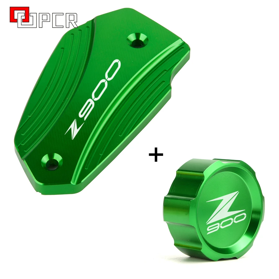 LOGO Z900 Front & Rear brake Fluid Cylinder Master Reservoir Cover Cap ...