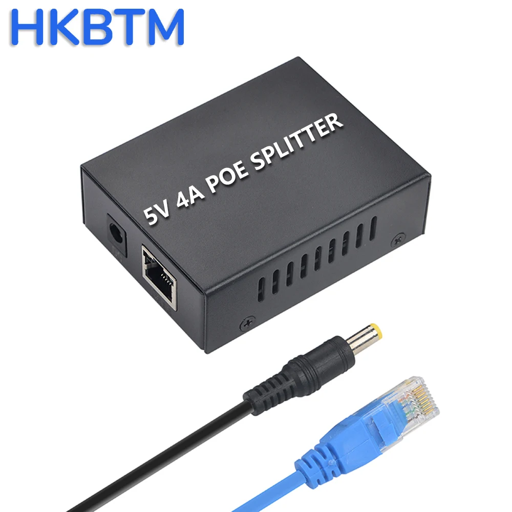 Hkbtm Gigabit Poe Splitter Micro Usb/Type-C/Dc Ieee 802.3Af 100 ...