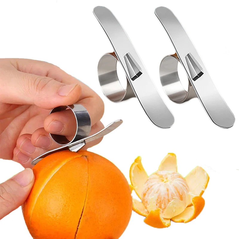 Orange Peeler Tools Plastic Citrus Remover Easy Open Lemon Peel Cutter ...