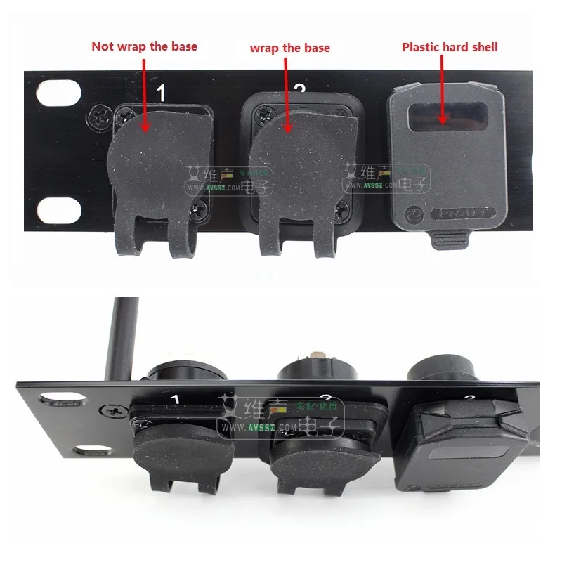Longueur ARJ45-CAT6A - Base de module de type D pour 86 panneaux, prise ...