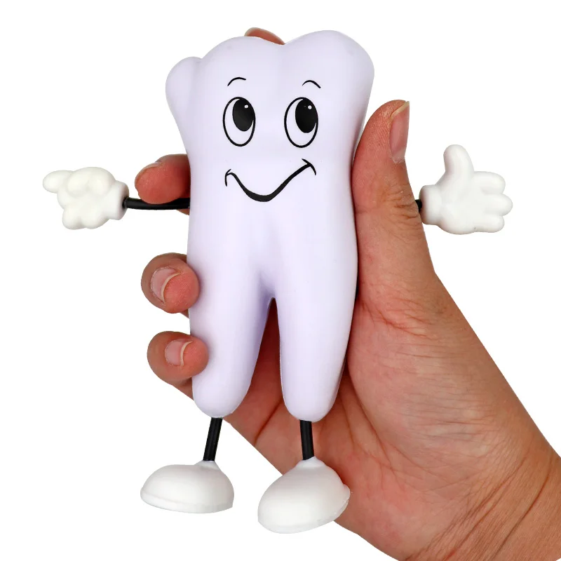 Tooth-Figure Squeeze Toy Soft PU Foam Tooth Model Shape for Oral Clinic ...